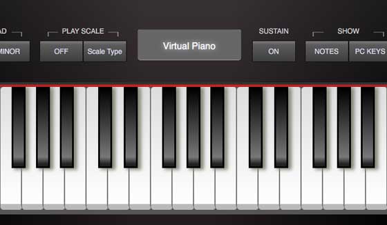 The Virtual Piano Suonare Un Pianoforte Virtuale Online Virtual Piano